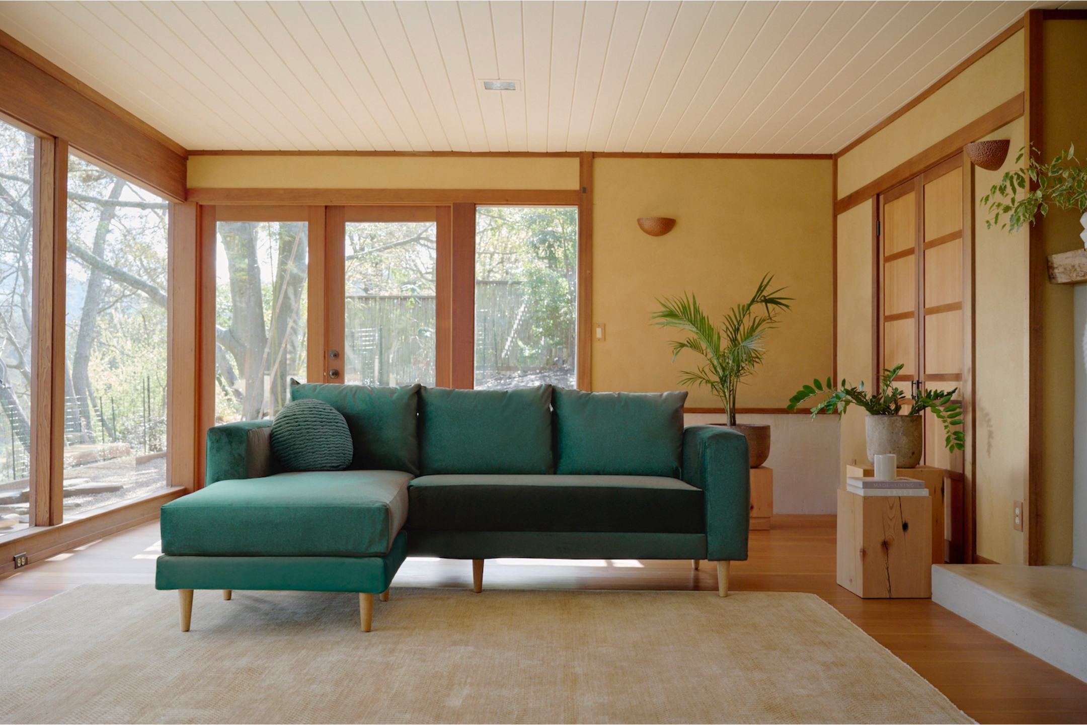 The Essential Sectional in Cactus Leather – Sabai Design