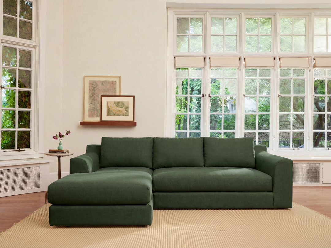 The Elevate Natural Sectional | All-Natural Fill, Latex Foam | Sabai ...