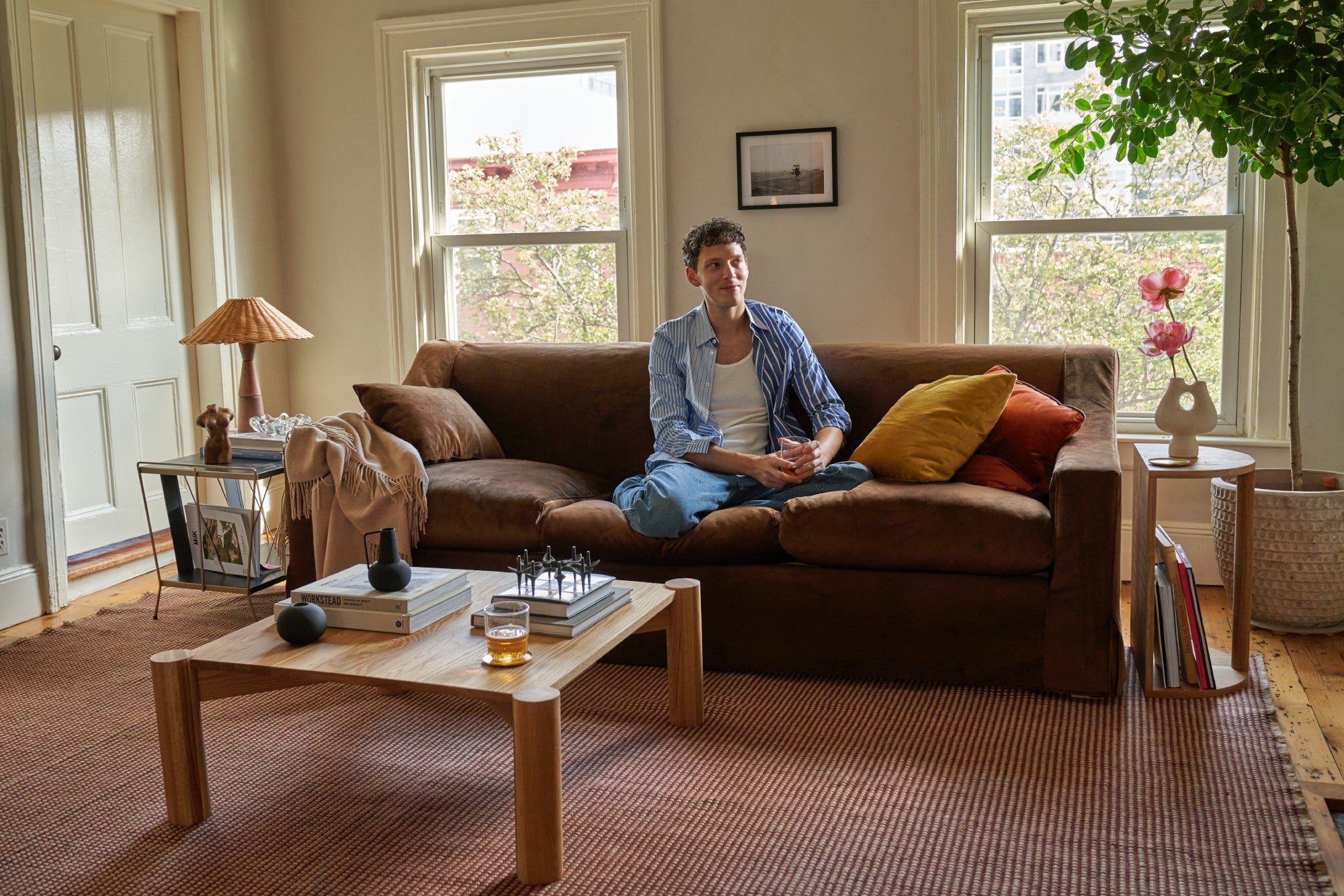 The Evergreen Sofa in Recycled Velvet – Sabai Design